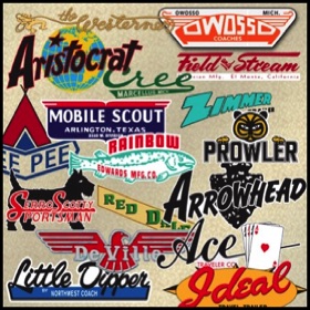 Vintage Camper & Trailer parts, decals